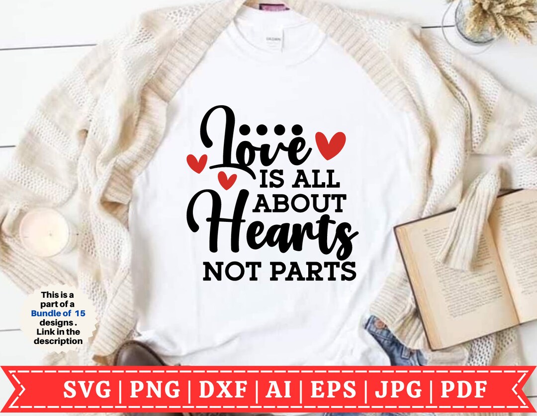 Love is All About Hearts SVG | Gay Pride SVG | LGBTQIA Svg | Proud Ally ...