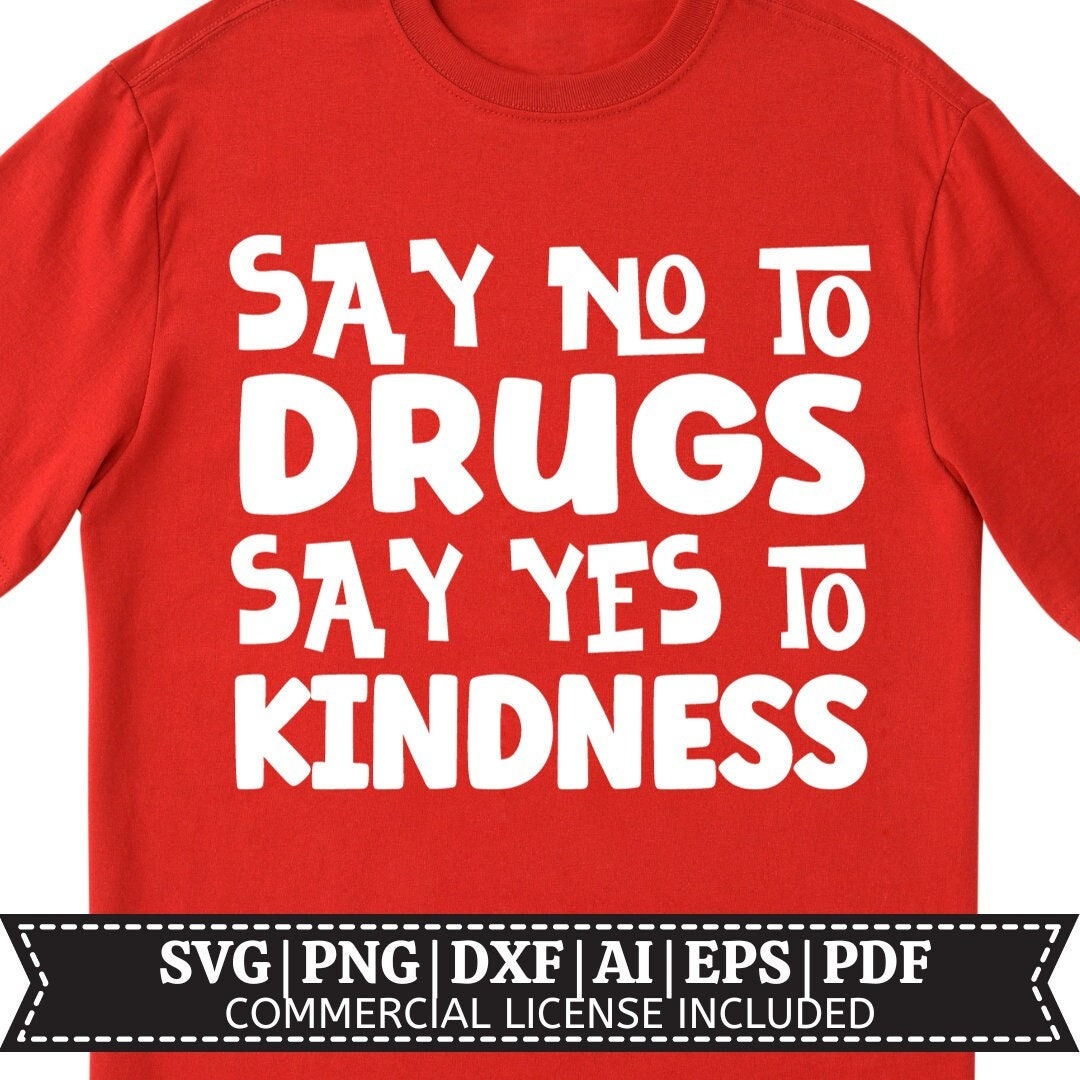 Say No to Drugs Red Ribbon Week SVG No to Drugs Drug - Etsy