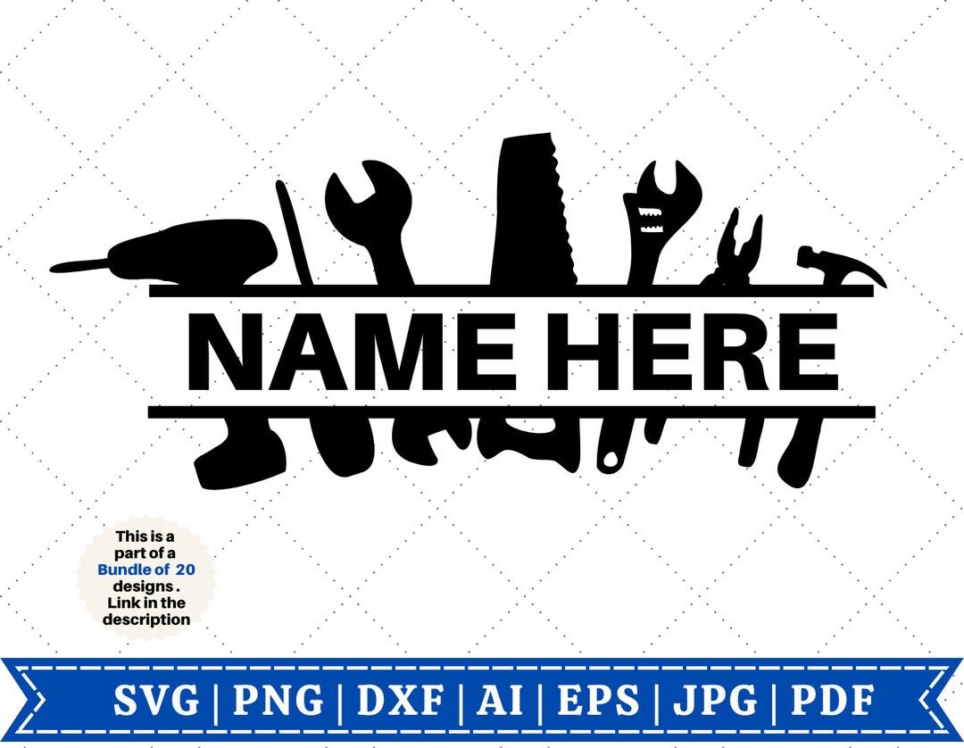 Father Tools Monogram SVG, Daddy SVG, Father's Day SVG, Daddy, Best Dad ...