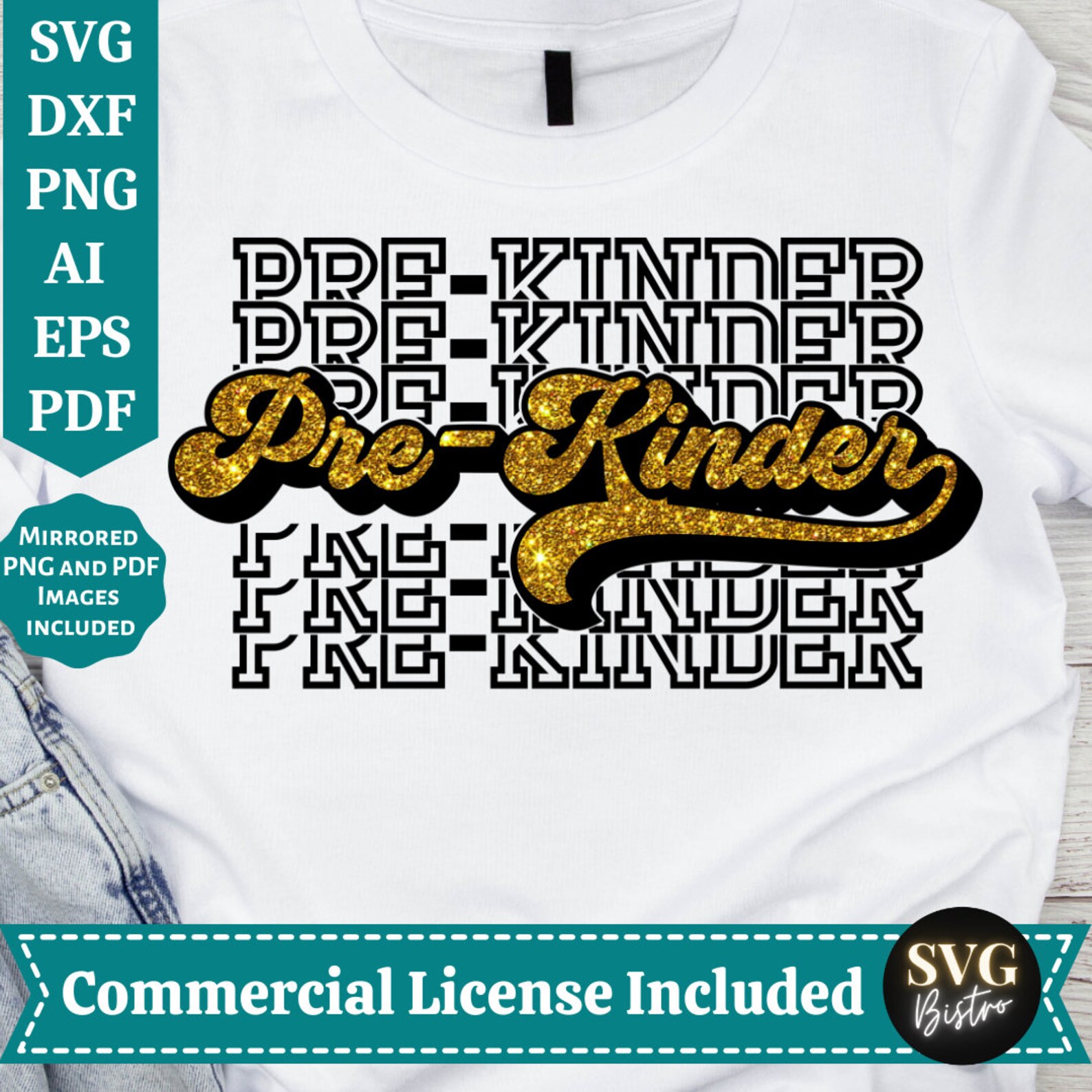 Pre Kinder SVG Layered Retro SVG Stacked SVG Back to - Etsy