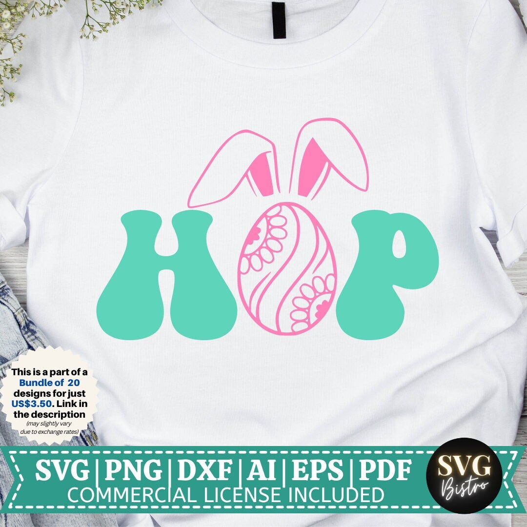 Bunny Hop SVG | Happy Easter SVG | Easter Shirt Svg | Easter Bunny ...