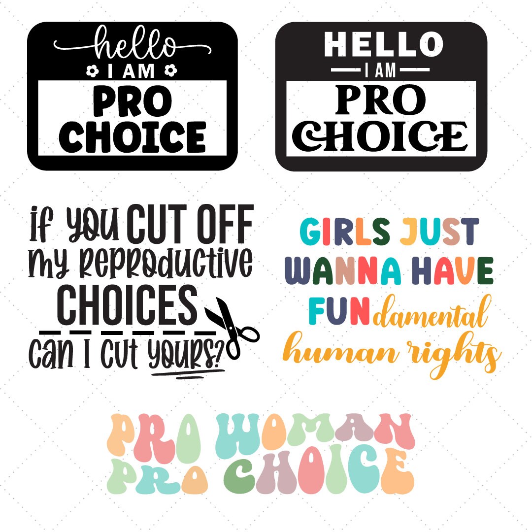 Pro Choice SVG Bundle Reproductive Rights SVG Bundle - Etsy