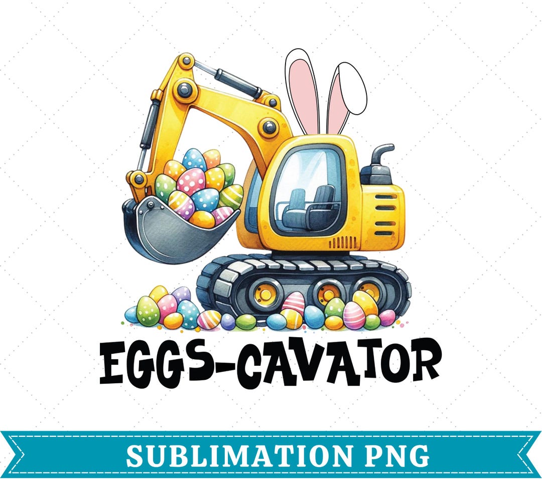 Happy Easter Png, Retro Easter Png, Watercolor Eggs-cavator Png, Easter ...