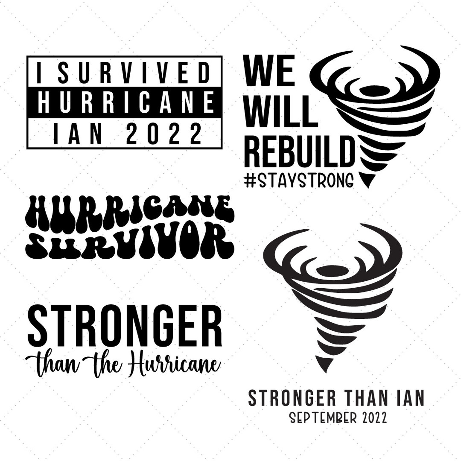Hurricane Ian SVG Bundle Hurricane Ian Survivor SVG Hurricane Ian Shirt ...