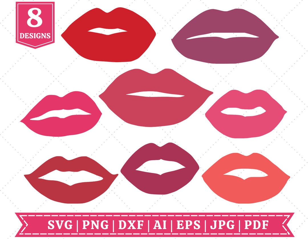 Lips SVG Bundle | Red Lips SVG | Kiss SVG | Valentine's Day Svg | Svg ...