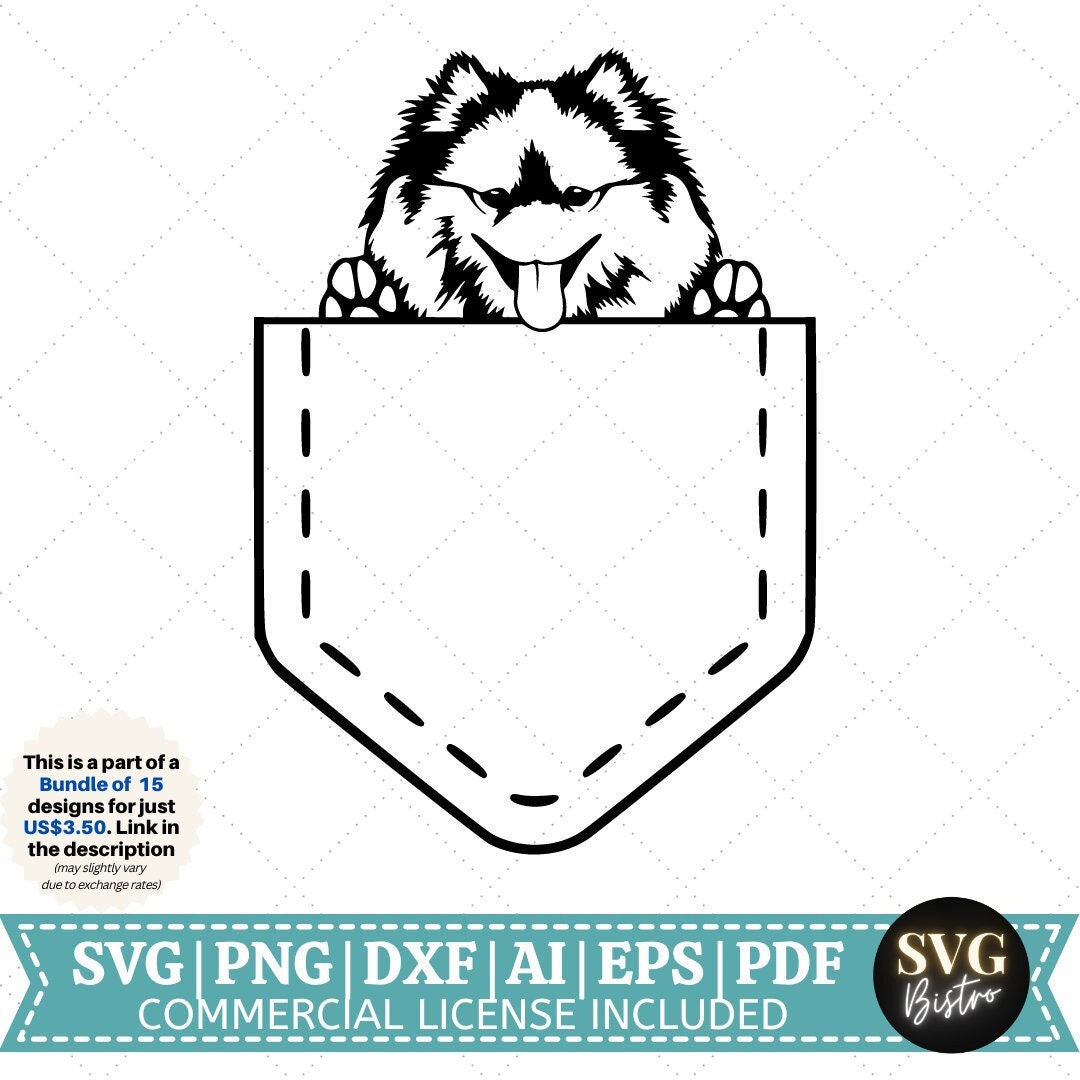 Dog Pockets SVG | Dogs in Pocket SVG | Dog Lovers SVG | Dog Moms Svg ...
