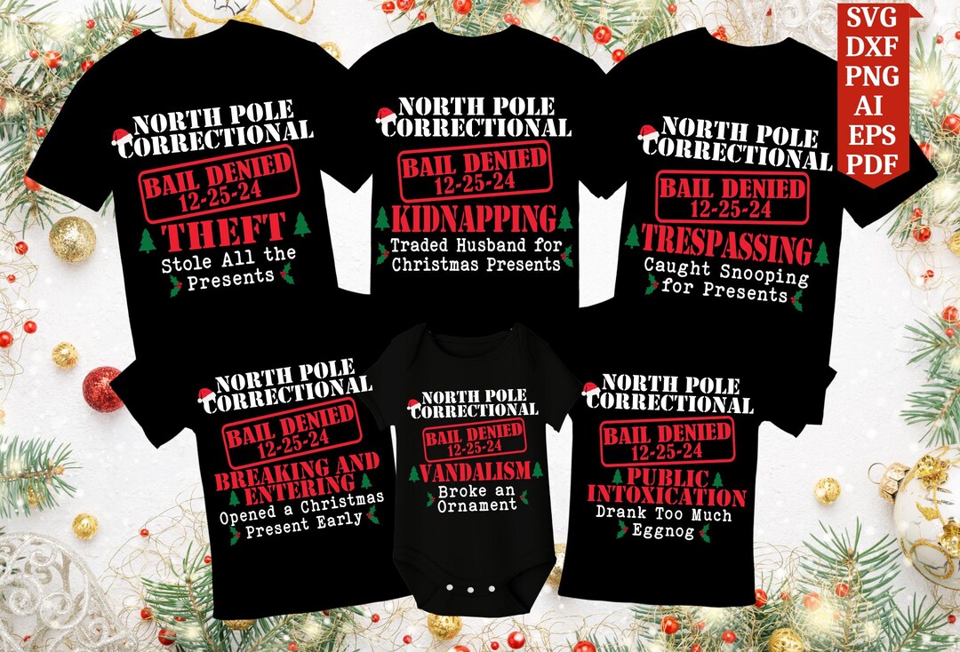 Christmas Family Svg Bundle, North Pole Correctional, Funny Family ...