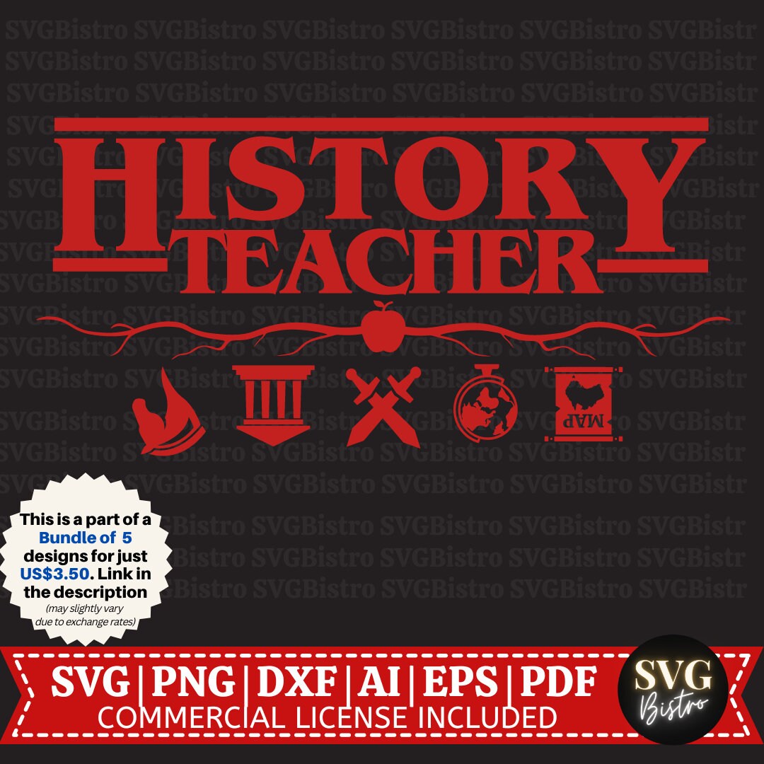 History Teacher Svg Teaching Things Svg Teacher Shirt Svg Etsy