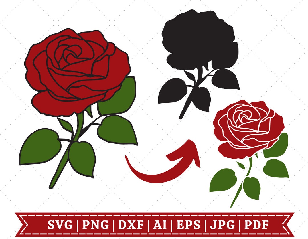 Rose SVG | Layered Rose SVG | Rose Clipart SVG | Flower Svg | Rose ...