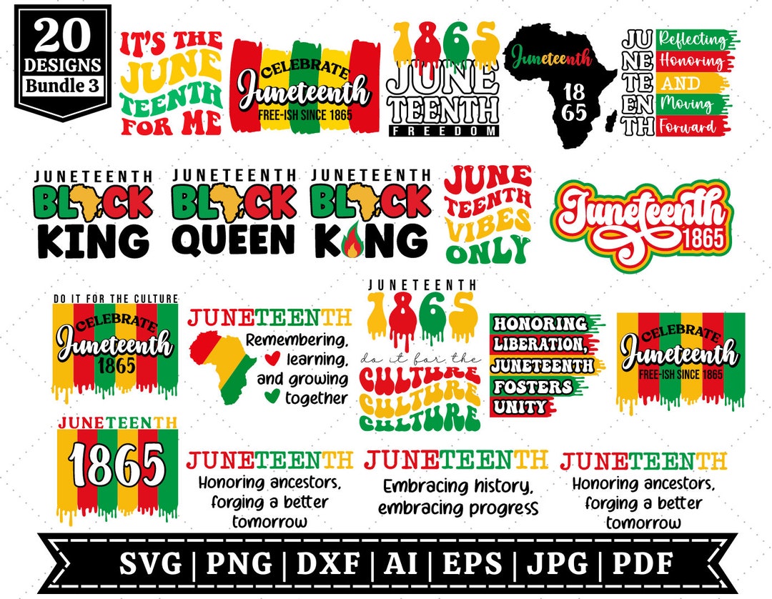 Juneteenth SVG Bundle | Black History Month SVG Bundle | Black History ...