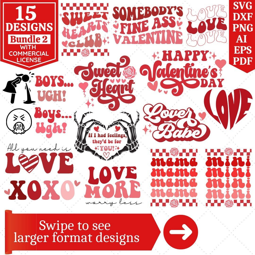 Retro Valentine SVG Bundle Valentine SVG Bundle Valentine - Etsy