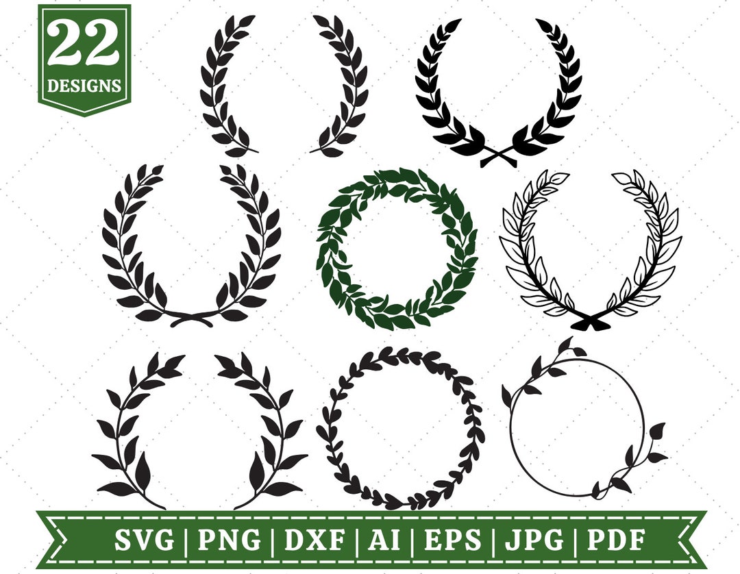 Wreaths SVG Bundle | Floral Wreaths SVG Bundle | Circle Wreath Svg ...
