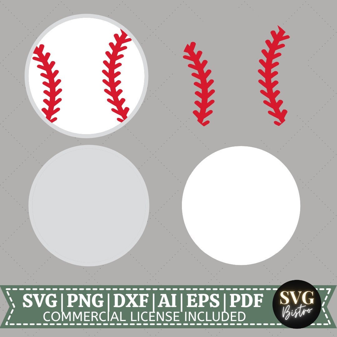 Layered Baseball SVG | Layered Softball SVG | Softball SVG | Cut Files ...