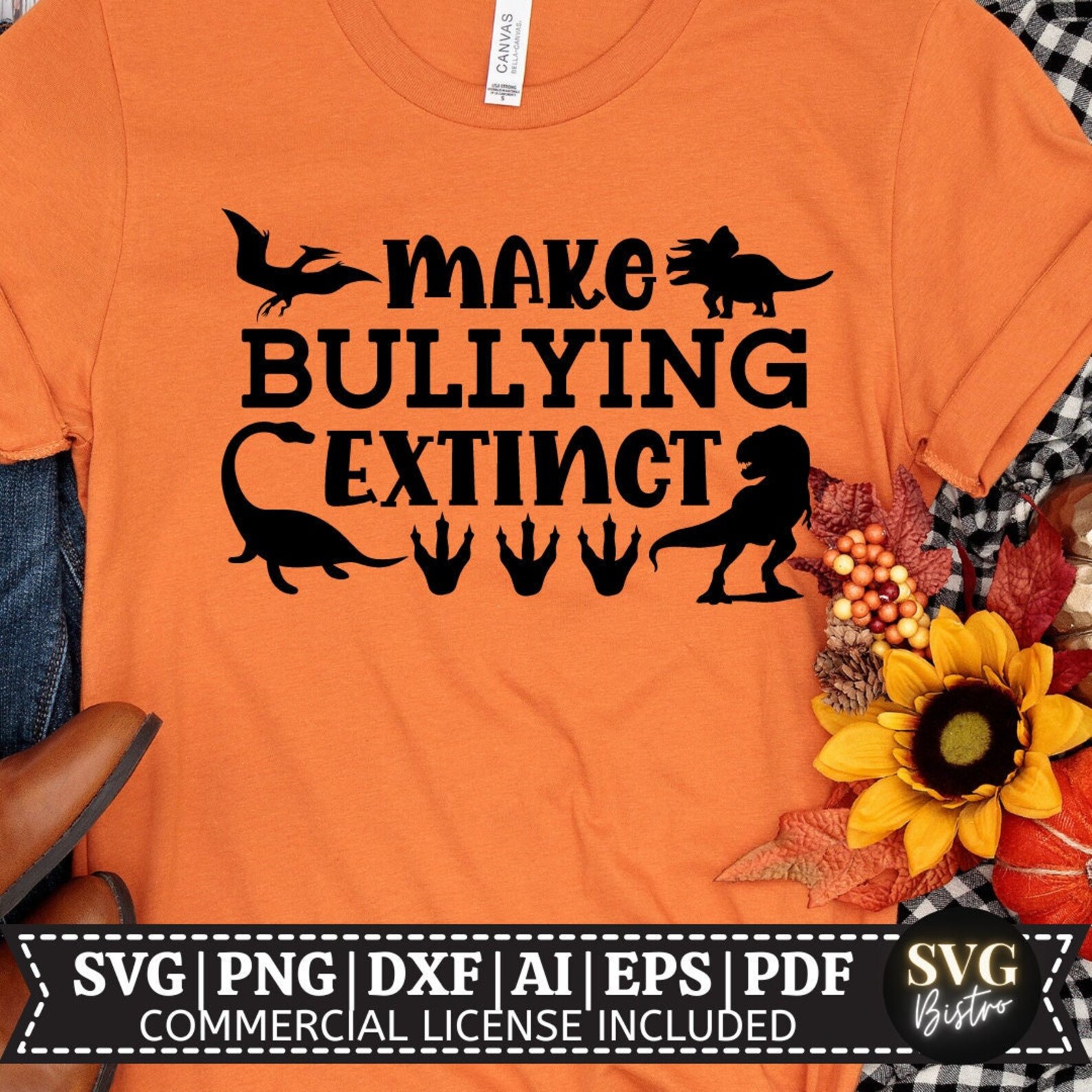 Make Bullying Extinct SVG Anti Bullying SVG Unity Day - Etsy