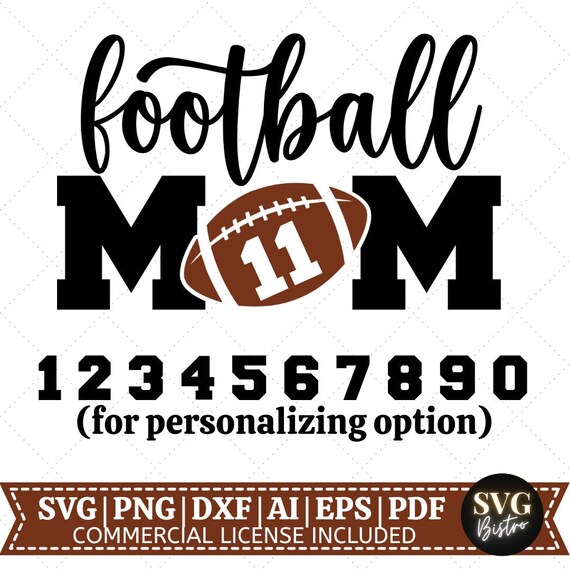 Football Mom SVG Football SVG Football Designs SVG - Etsy