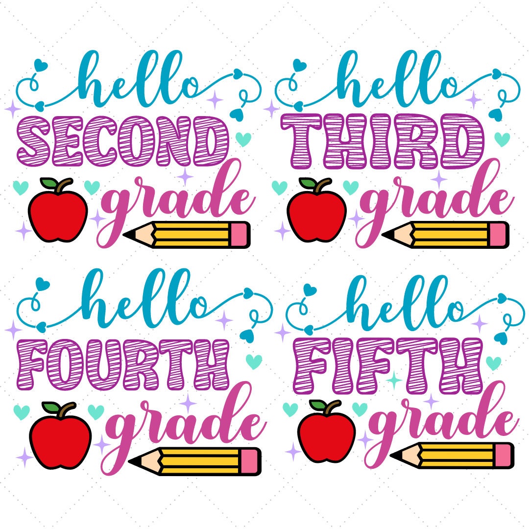 Back to School SVG Bundle | School Grade SVG | School Grade SVG ...