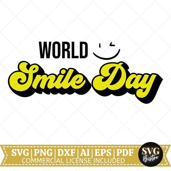 World Smile Day SVG Smile SVG Smiley Svg Colored SVG Svg - Etsy