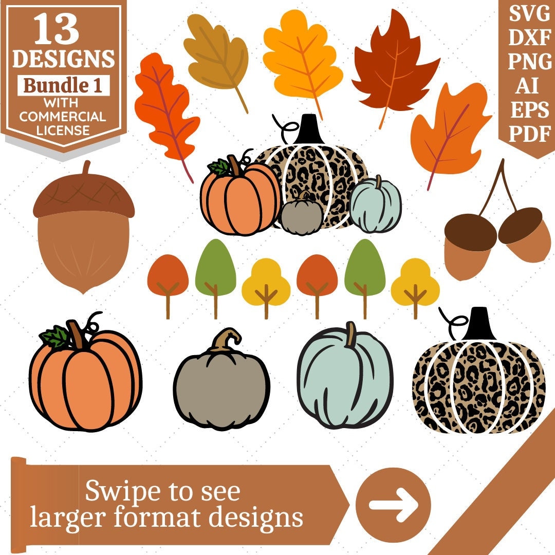 Layered Fall SVG Bundle | Fall SVG Bundle | Pumpkin SVG | Fall Leaves ...