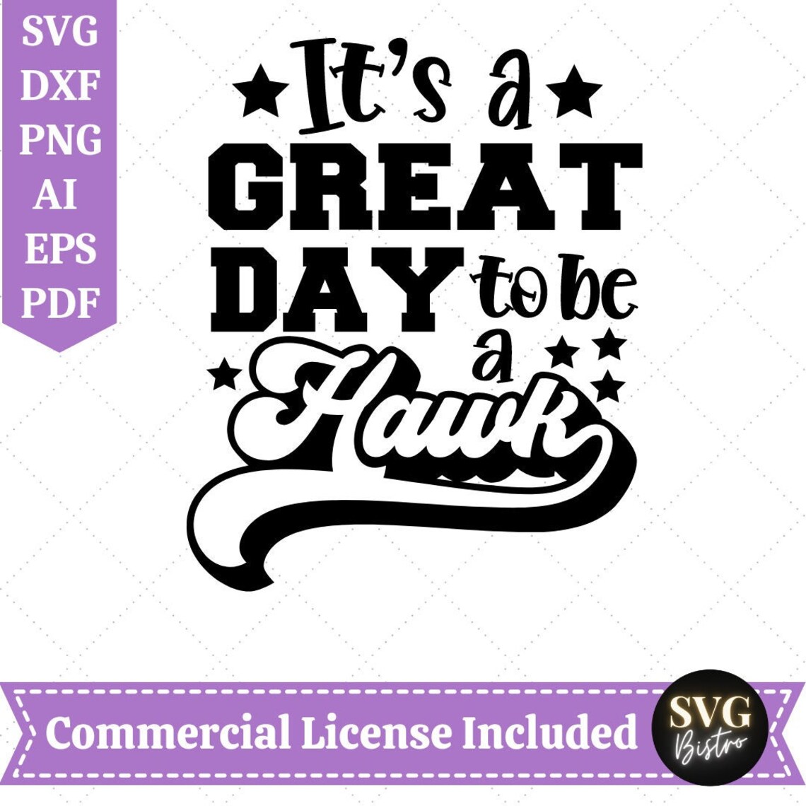 Hawks SVG School Spirit Tigers Retro Design Tiger Pride - Etsy