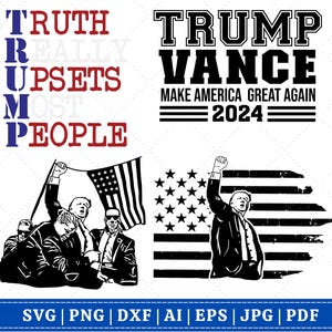 Donald Trump SVG Bundle, Donald Trump Survive Svg, Donald Trump Fight ...