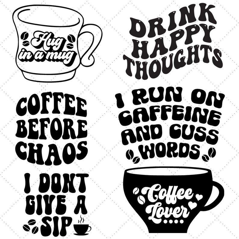 Retro Coffee SVG Bundle Coffee SVG Bundle Coffee Lover SVG - Etsy