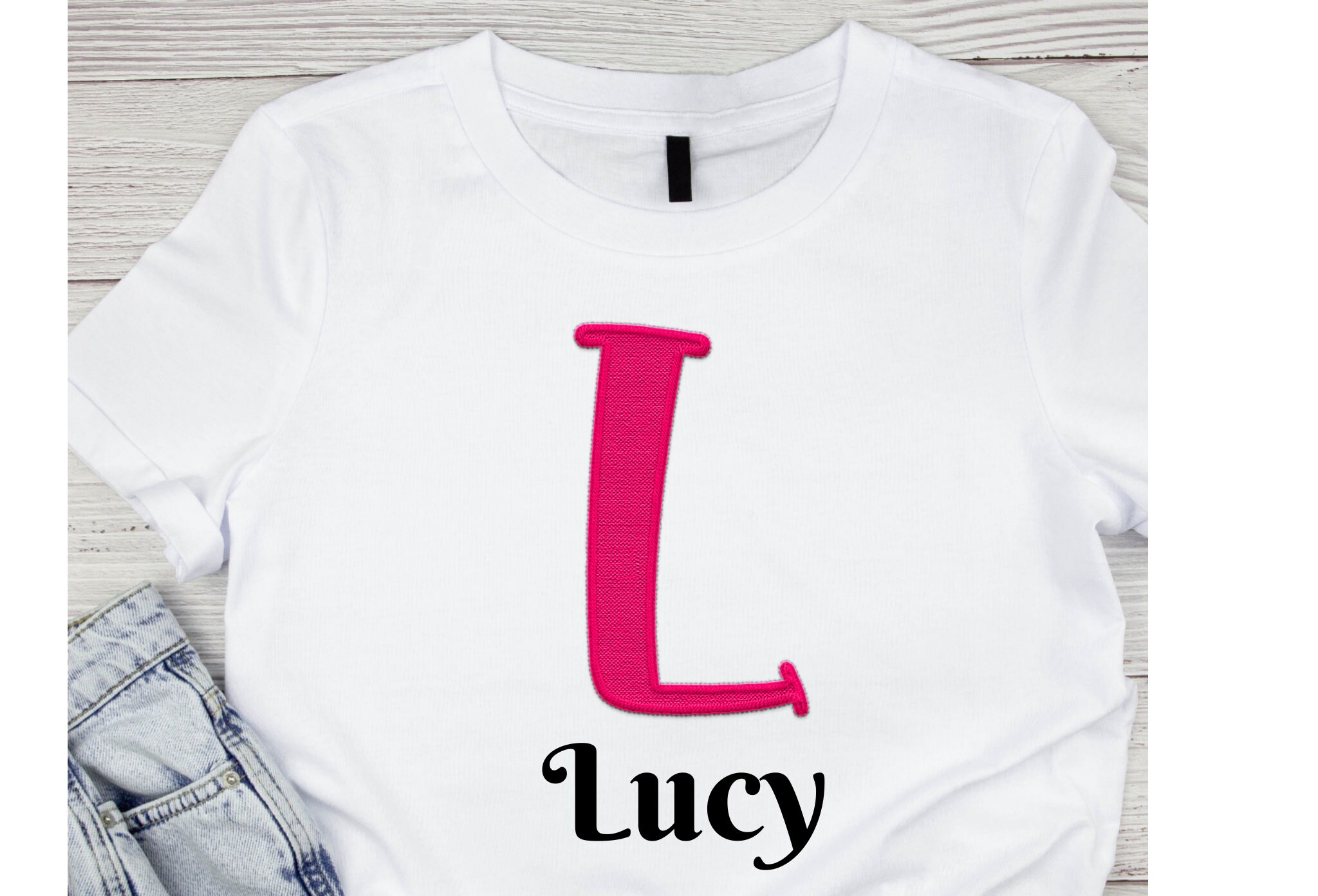 Embroidered-effect Alphabet PNG Bundle Stitch-effect Letters - Etsy