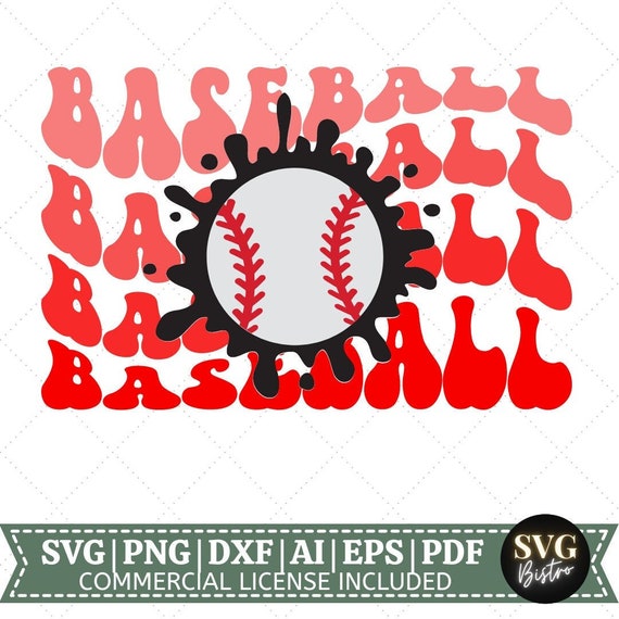 Baseball Wave SVG Baseball SVG Softball SVG Softball - Etsy