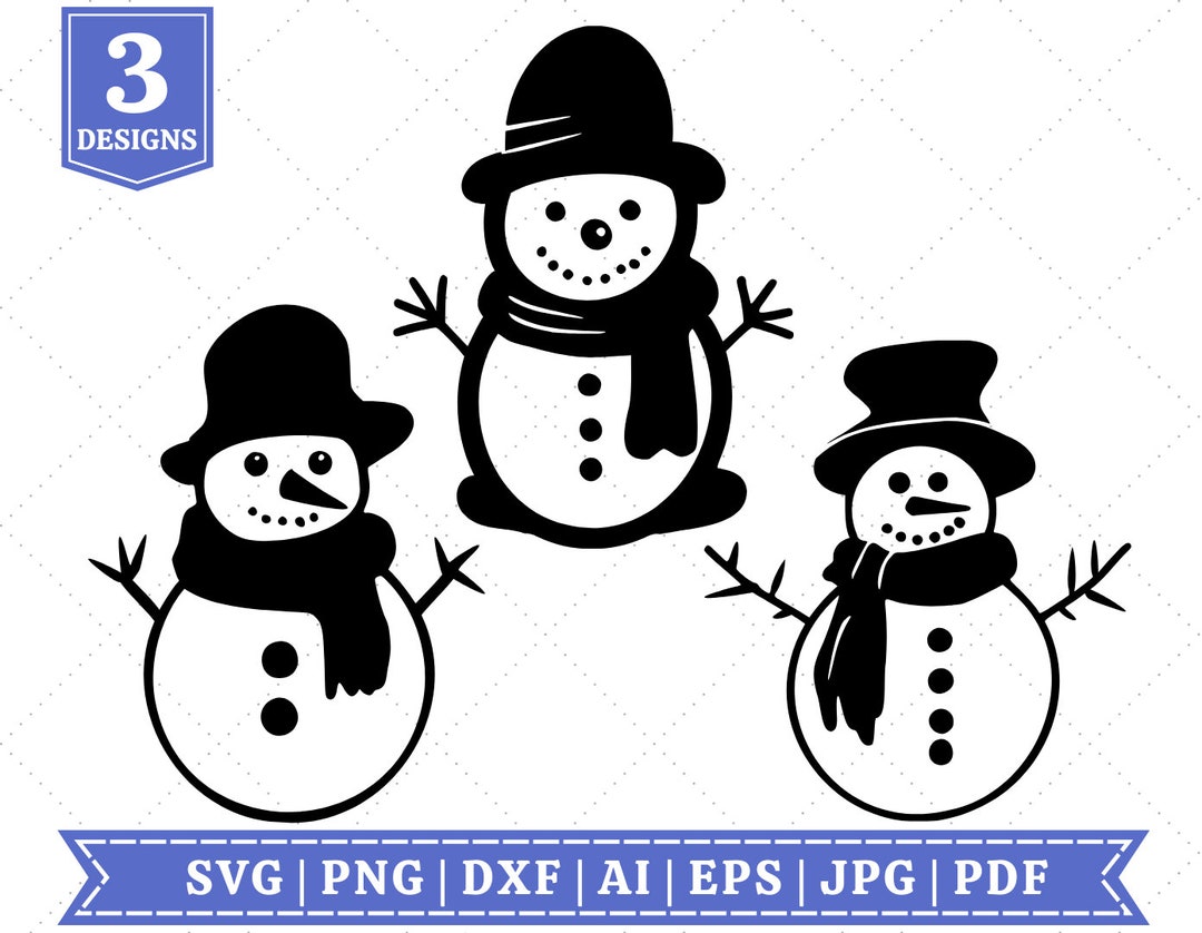 Snowmen SVG Bundle | Christmas Decor SVG Bundle | Cricut Cut File ...