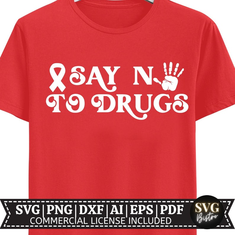 Say No to Drugs SVG Red Ribbon Week SVG No to Drugs SVG - Etsy