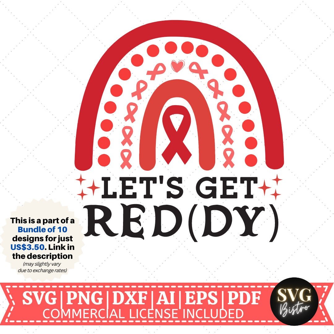 Lets Get Reddy SVG Red Ribbon Week SVG No to Drugs SVG Drug Free Svg ...