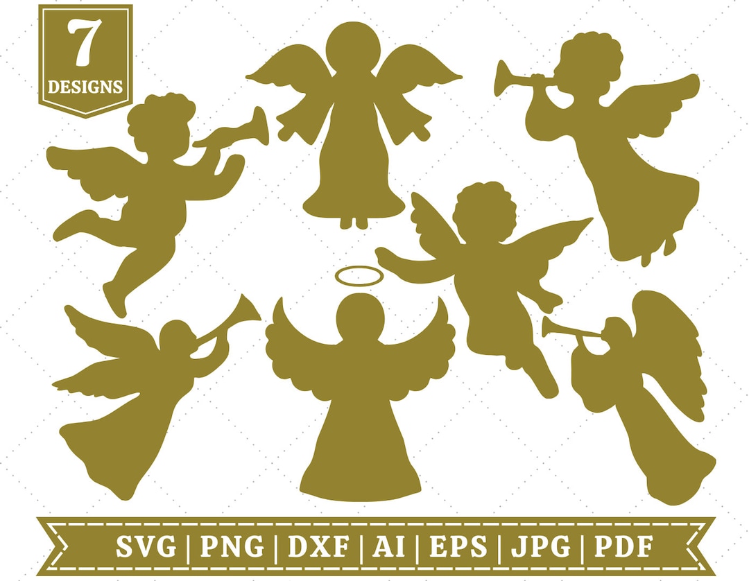 Angel SVG Bundle | Christmas Decor SVG Bundle | Cricut Cut File ...
