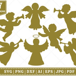 Angel SVG Bundle | Christmas Decor SVG Bundle | Cricut Cut File ...
