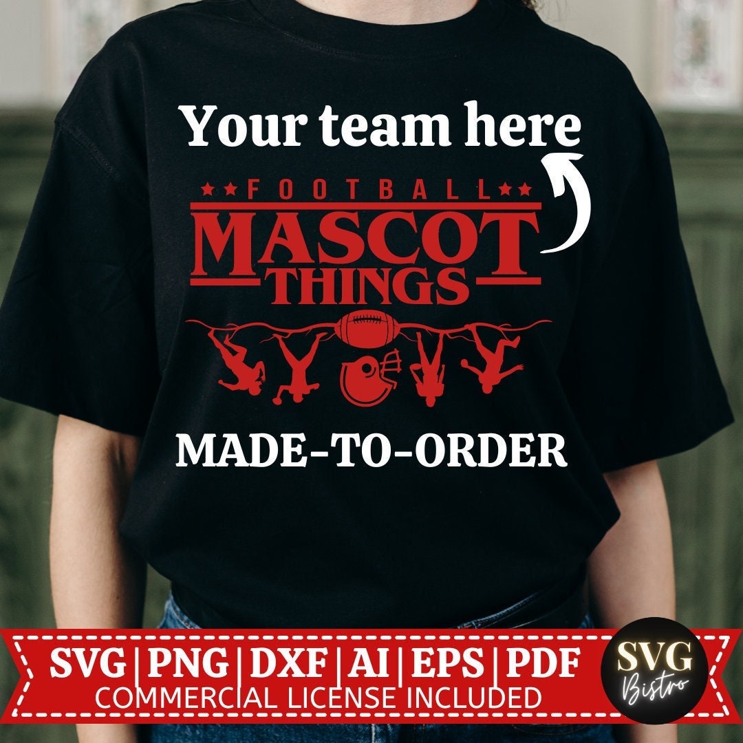Customized Team Spirit Mascot SVG | Football Mascot Things | School ...