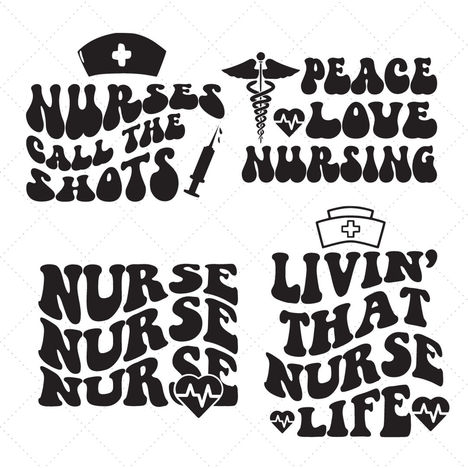 Retro Nurse SVG Bundle Nurse Quotes SVG Nurse Shirt Svg - Etsy