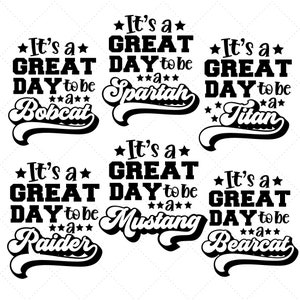 Team Spirit Mascot SVG Bundle 2 | Layered SVG | School Shirt SVG | Team ...