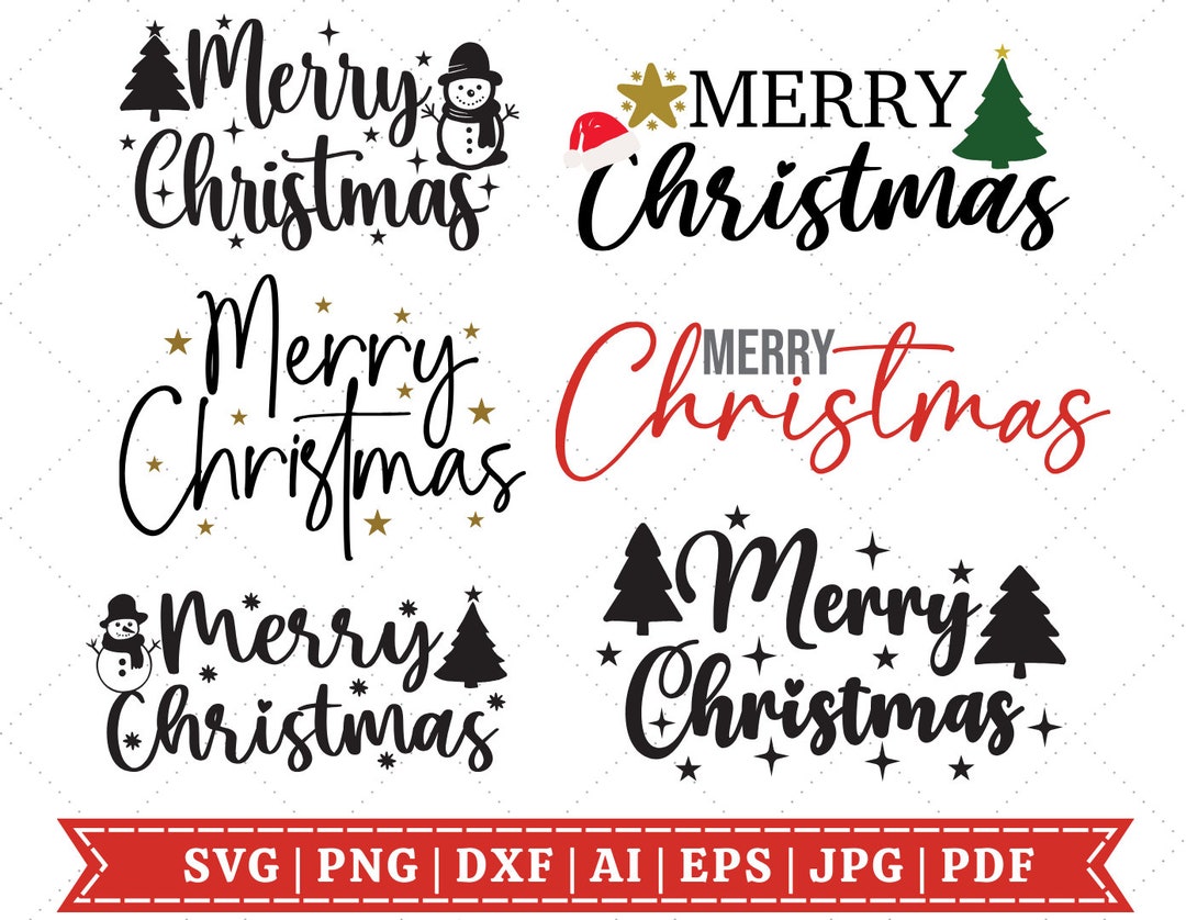 Merry Christmas SVG Bundle | Christmas Signs SVG Bundle | Christmas ...