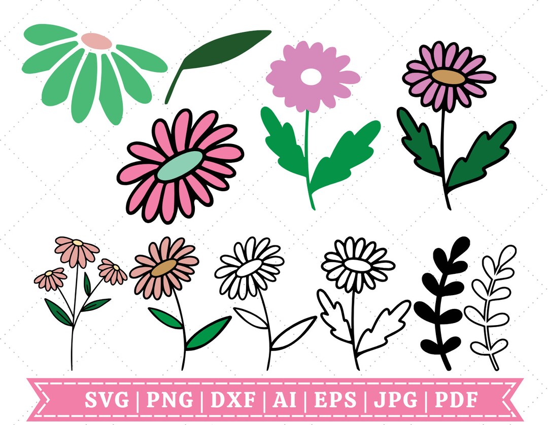 Flowers SVG Bundle | Spring SVG Bundle | Leaves SVG | Spring Svg ...