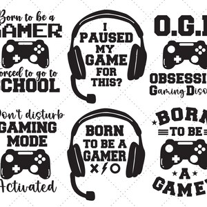 Gamer SVG Bundle | Funny Gamer SVG | Gamer Svg | Video Games Svg | Boys ...