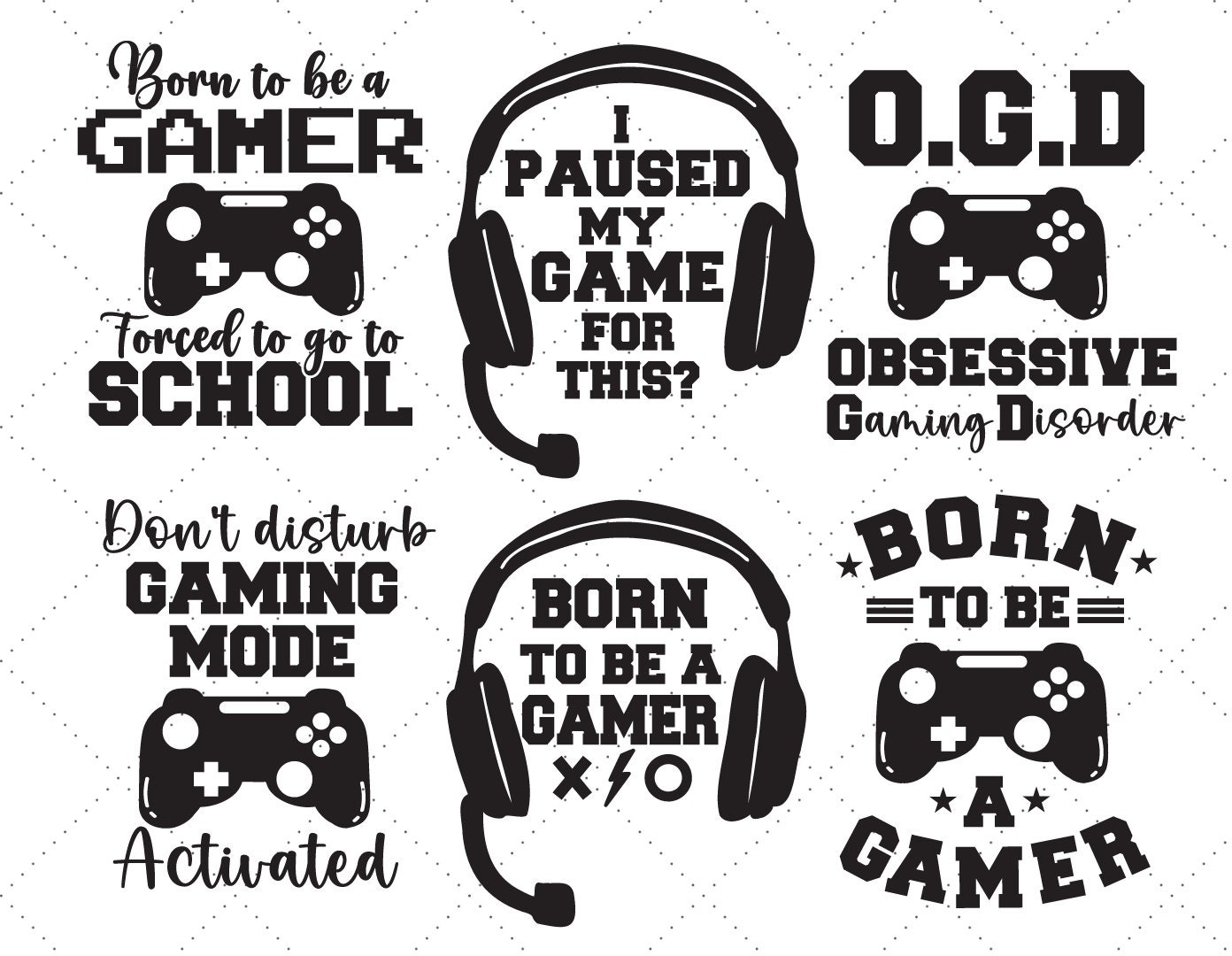 Gamer SVG Bundle Funny Gamer SVG Gamer Svg Video Games - Etsy