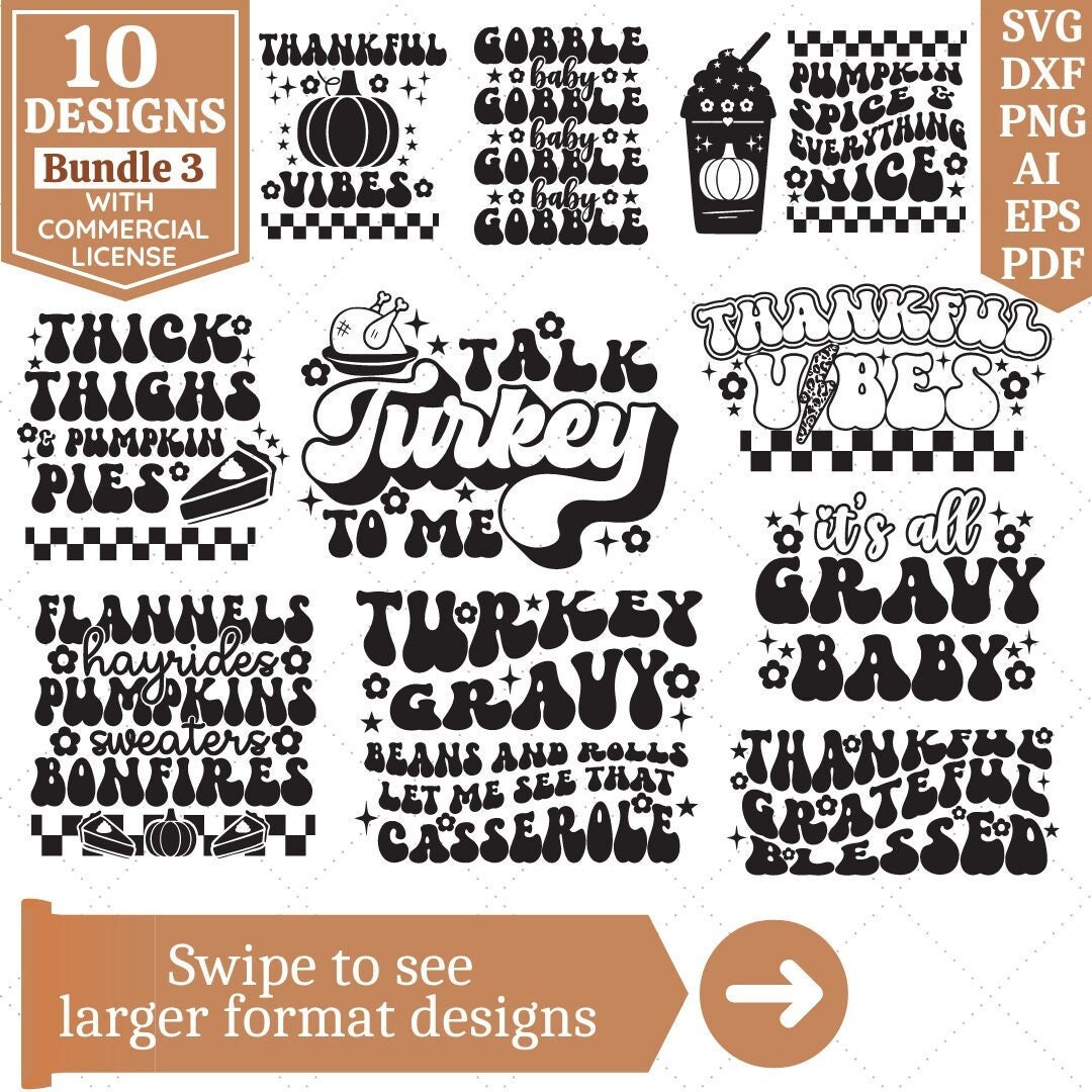 Retro Thanksgiving SVG Bundle | Thanksgiving SVG | Thanksgiving Shirt ...