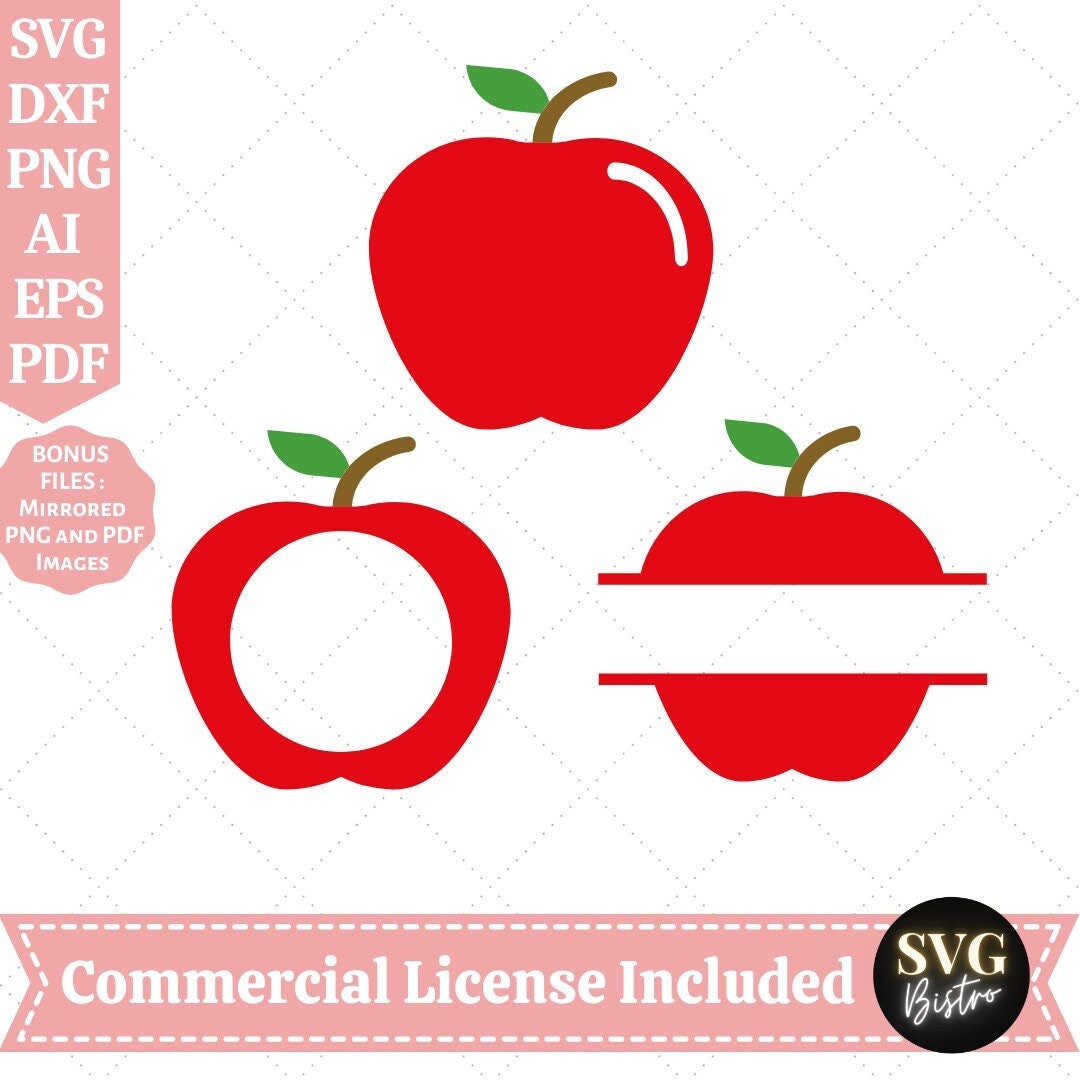 Apple Monogram SVG | Teacher Monogram SVG | Teacher Shirt SVG | Back to ...