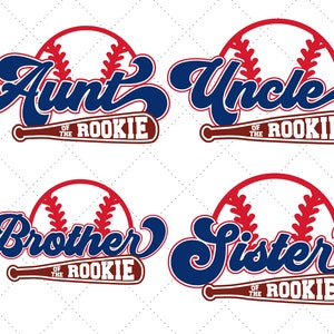 Baseball Family Birthday SVG Bundle | Happy Birthday SVG | Rookie of ...