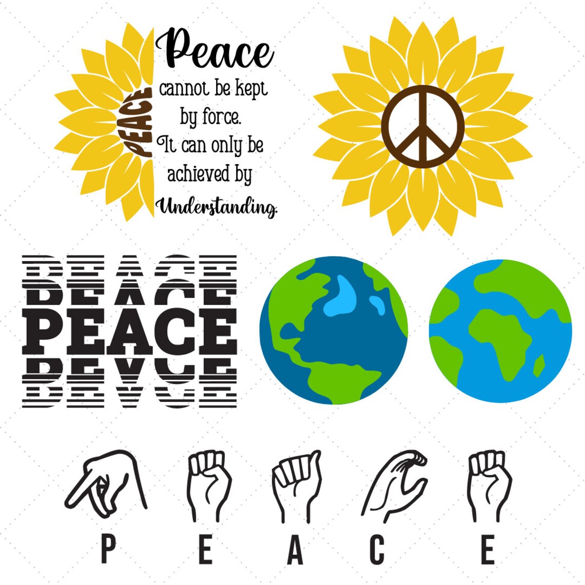 International Day of Peace SVG Bundle Peace SVG Day of - Etsy