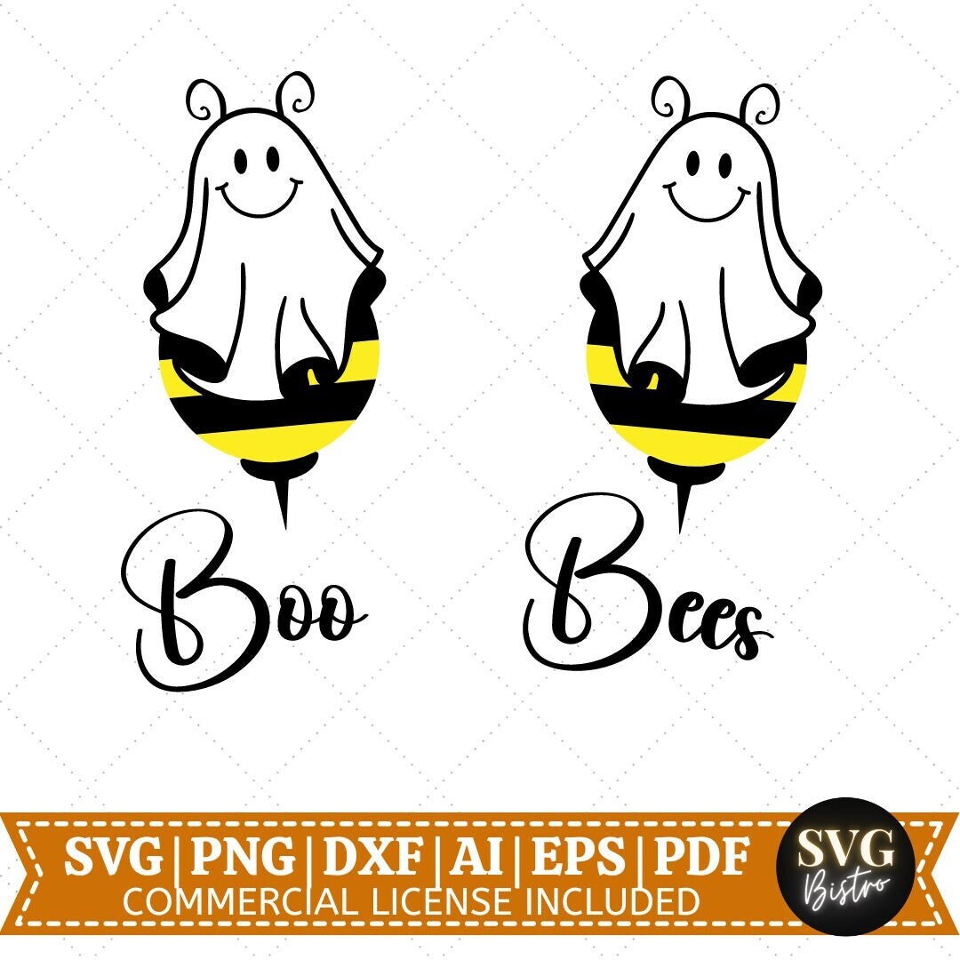 Boo Bees SVG | Halloween SVG | Ghost SVG | Bees Svg | Scary Vibe ...