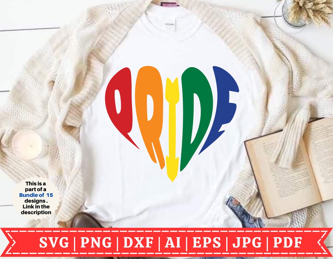 Pride Heart SVG | Gay Pride SVG | LGBTQIA Svg | Proud Ally Svg | Gay ...