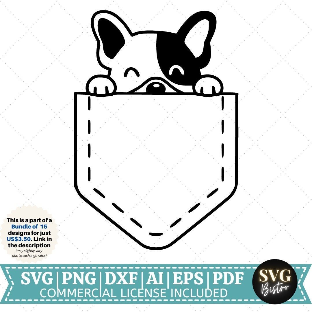 Dog Pockets SVG Dogs in Pocket SVG Dog Lovers SVG Dog - Etsy