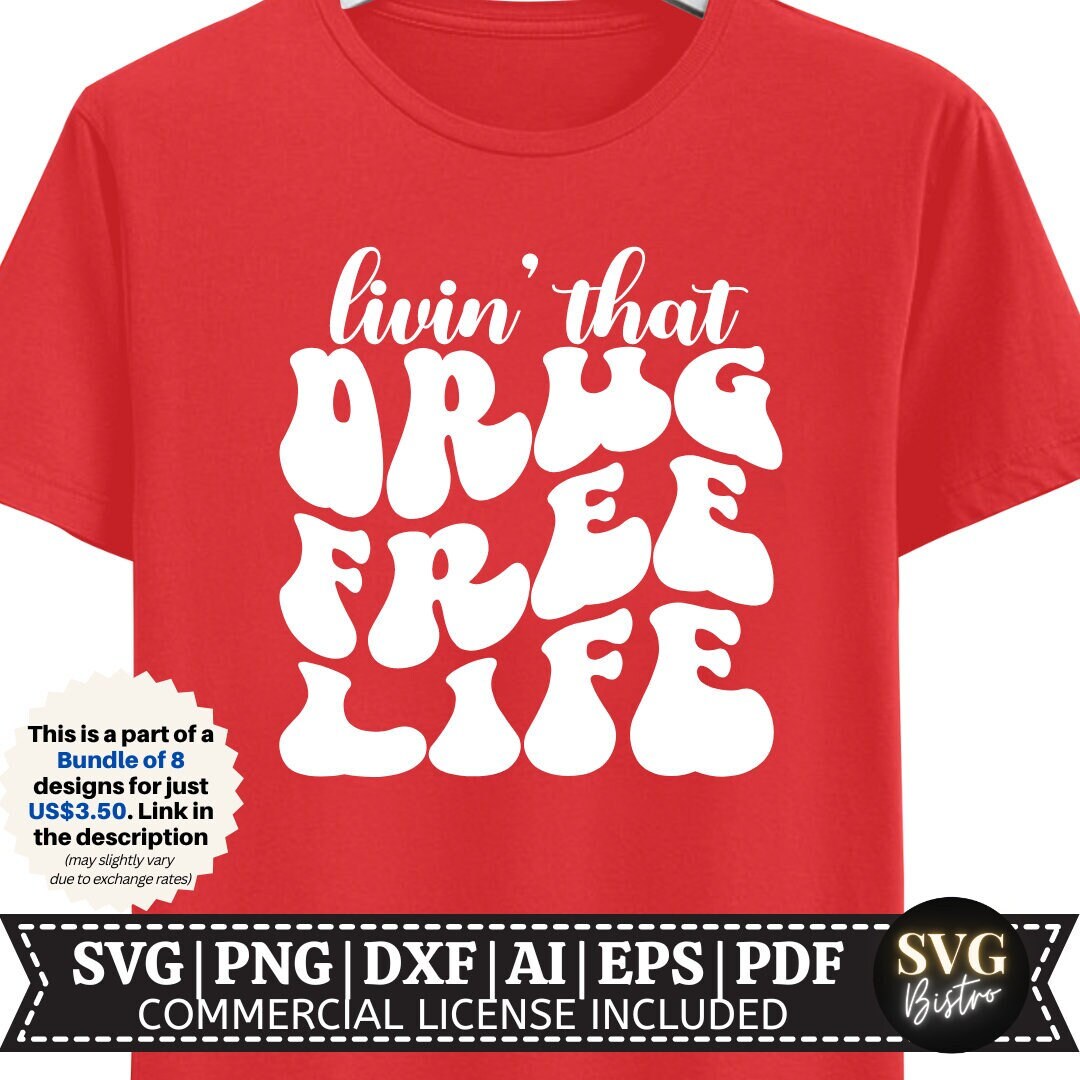 Drug Free Life SVG Red Ribbon Week SVG No to Drugs SVG - Etsy