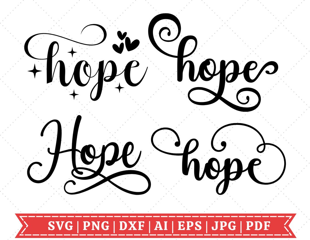 Hope SVG | Christmas SVG | Calligraphy Svg | Believe in Christmas Svg ...