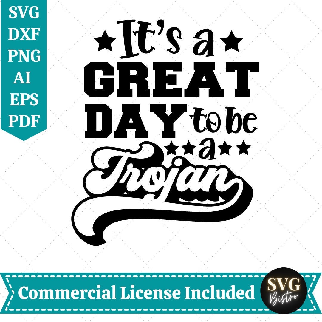 Trojans SVG | School Spirit | Trojans Retro Design | Trojan Pride Svg ...