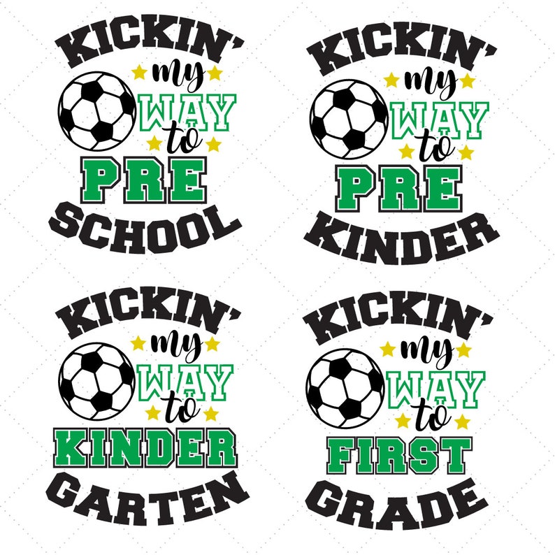 Back to School SVG Bundle Soccer SVG School Grade SVG - Etsy